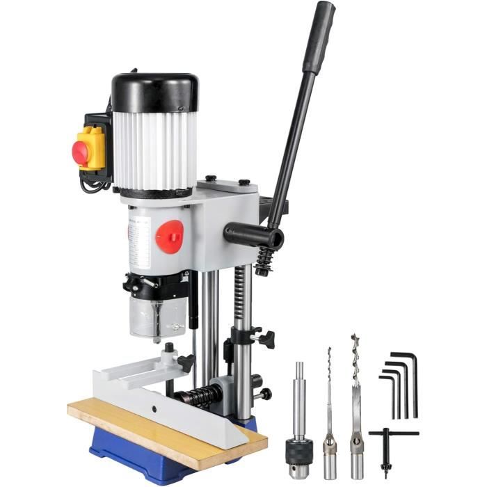 VEVOR Mortaiseuse à Bédane Carré,370 W,Machine à Percer Bois d'Établi ...