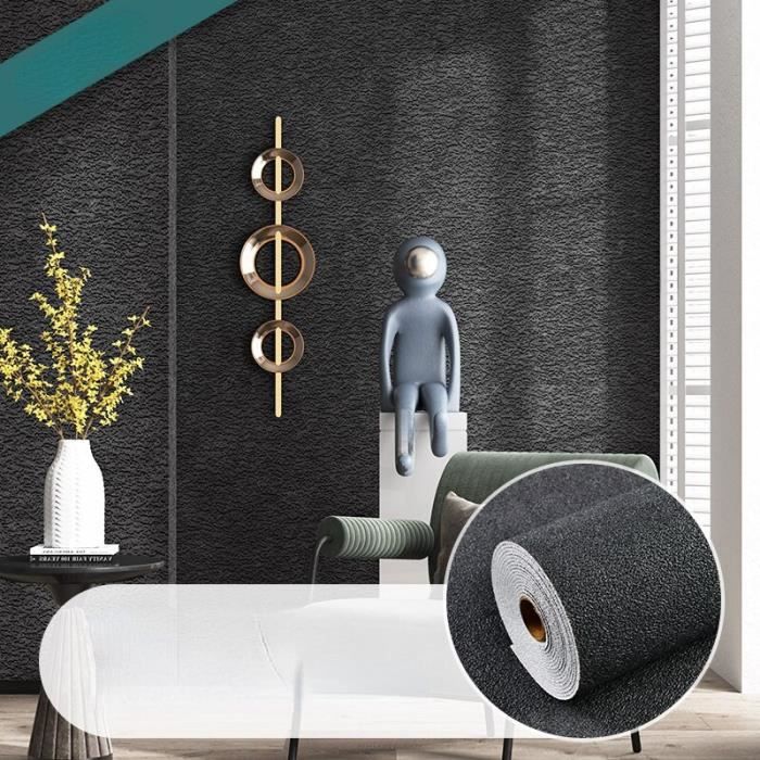 Papier peint,A Dark grey-5mx50cm--Papier peint auto adhésif 3d épais ...