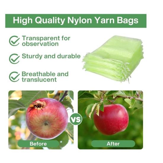 Sac Protection Fruits 100 Pièces Sachet Protection Raisin, Jardin Plant ...