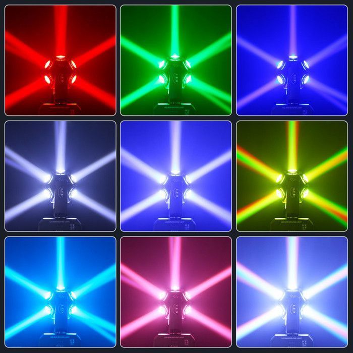 UKing 200W Jeux de Lumiere RGBW DMX Beam 540°Rotation - DJ Lyre LED ...