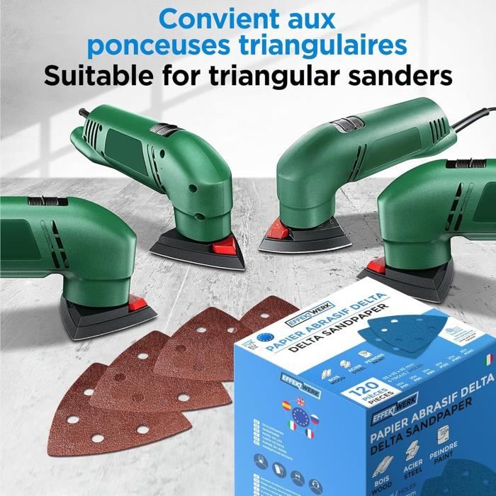Ponceuse Triangulaire À Papier Abrasif Delta Sander - 120 Pièces ...