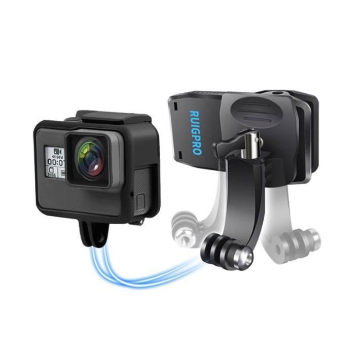 PACK CAMERA SPORT - PACK CAMERA FRONTALE avec 8 cas noir - Sac à dos à ...