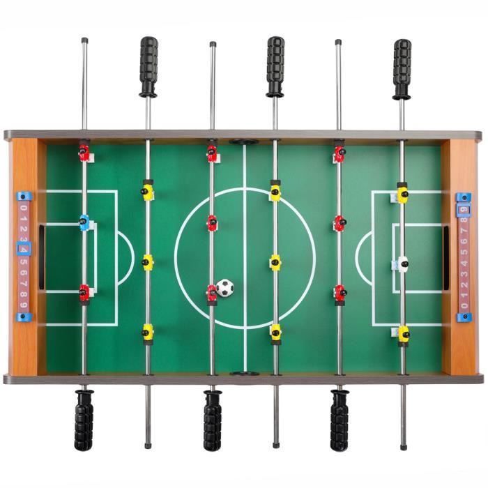 Baby foot Mini Deuba - Hauteur 62 cm - 18 joueurs - Barres chromées ...