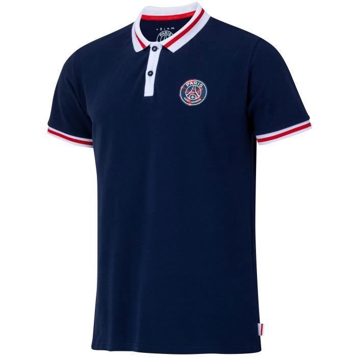 Polo - Paris Saint Germain - Collection officielle - Bleu - Manches ...