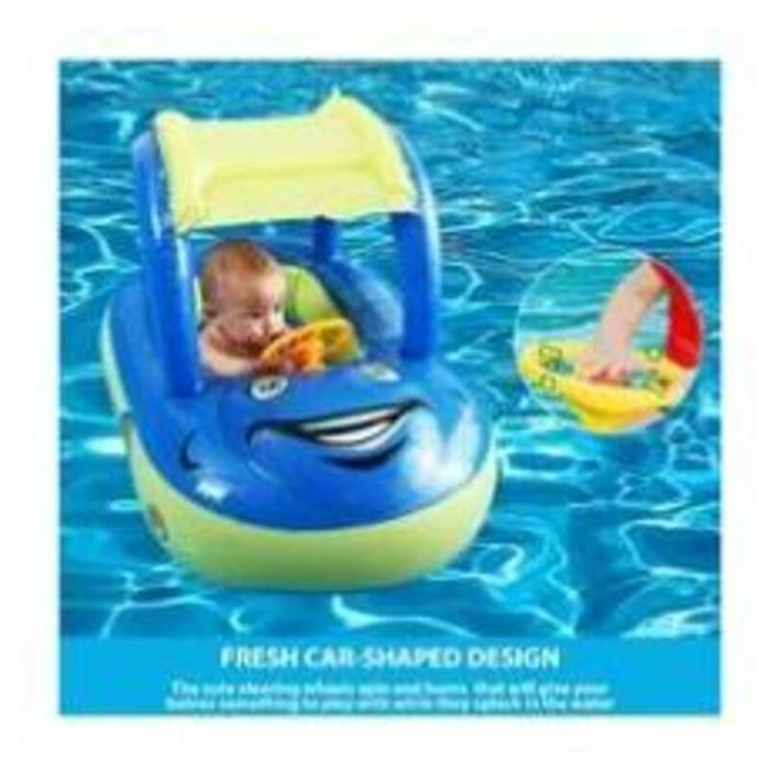SABIR Flotteur de piscine gonflable pour bébé avec auvent siège de ...