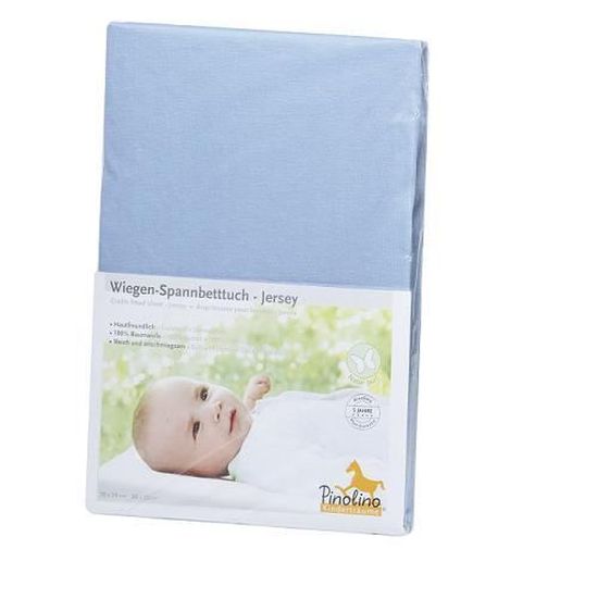 Drap housse bleu ciel de berceau de 70x39 à 90x55 - Cdiscount ...
