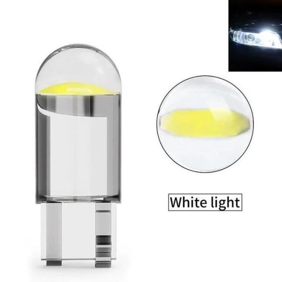 Ampoule T10 LED W5W Blanche Veilleuse 6000K - Cdiscount Auto