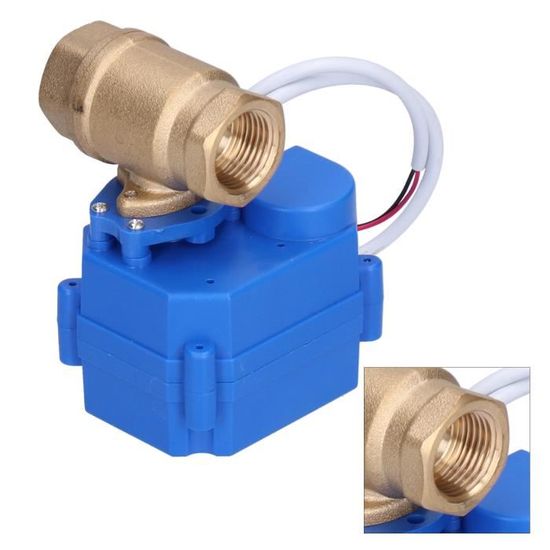 Vanne à bille motorisée - Cikonielf - CWX-15N-CR04-DC9~24V-DN15 - Laiton - 1/2" - IP67 ...