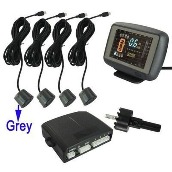 Kit stationnement-recul voiture (capteurs gris) - Achat / Vente radar ...