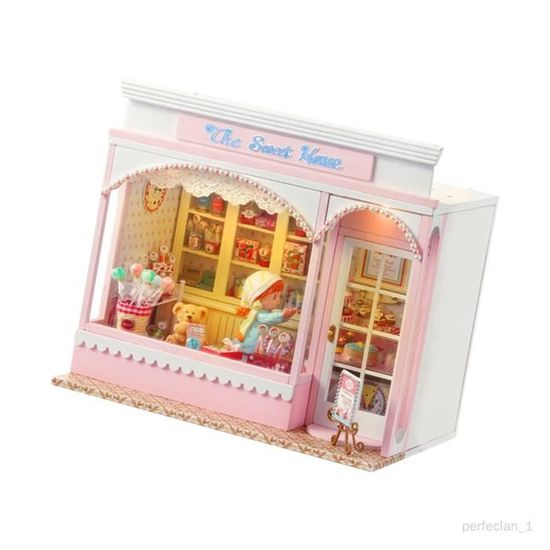 Maison de poupée en bois à faire soi-même - SHIWAKI - Kit miniature avec meubles et accessoires ...