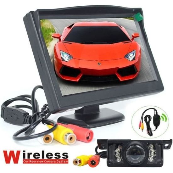 BW Kit de système de stationnement sans fil 5" HD 800 x 480 pixels (pas ...