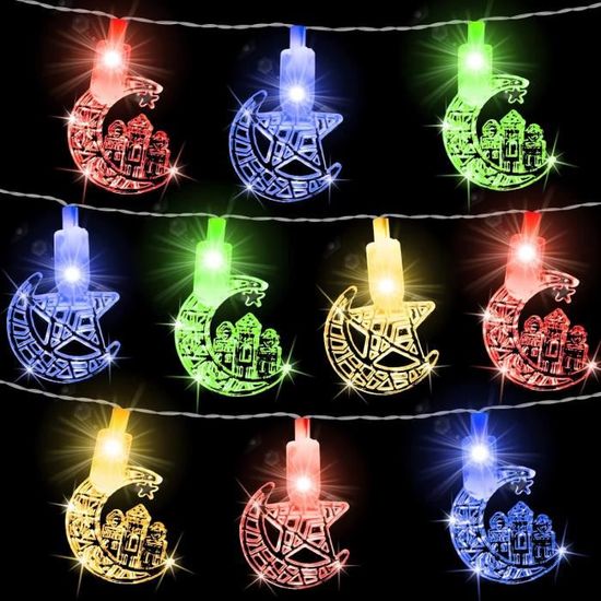 Guirlande Lumineuse Ramadan, 3M 20 Ramadan String Lights, Décorations ...