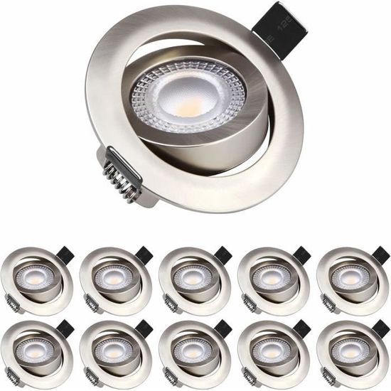 Spots Encastrables Orientables Modules Led 5w Intégrés 450lm Ip20