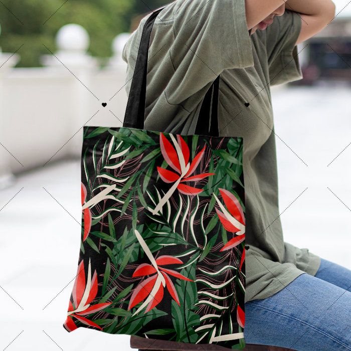 Sac de course - Cabas,Sac en toile à thème de vacances,grande Valise de ...