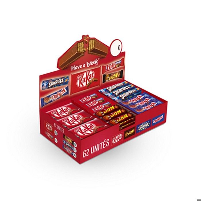 Nestlé Chocobox Kit Kat Smarties Crunch Lion 62 barres - Cdiscount Au ...