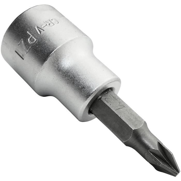 AERZETIX - Douille 3-8 pour vis cruciforme pozidriv PZ1x48mm - en acier ...