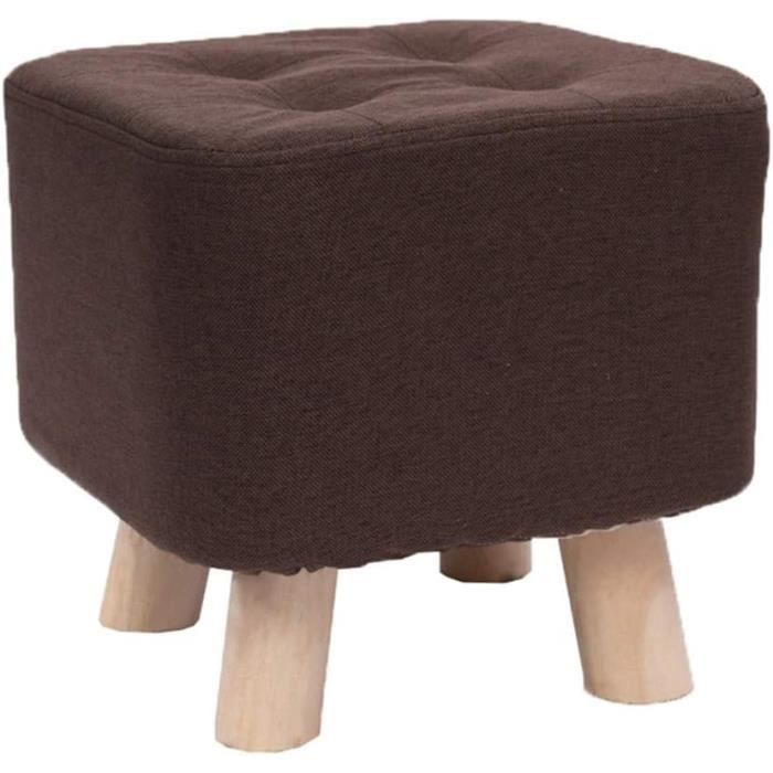 Petit Tabouret Tissu Tabouret Salon Canapé Tabouret Table Basse En Bois ...