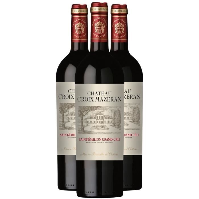 Château Croix Mazeran Rouge 2020 - Lot de 3x75cl - Vin Rouge de ...
