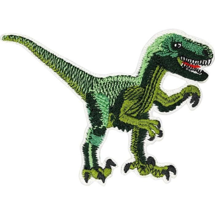 Écusson Thermocollant Patch De Dinosaure Pour Enfants Vélociraptor À Repasser | Images De ...