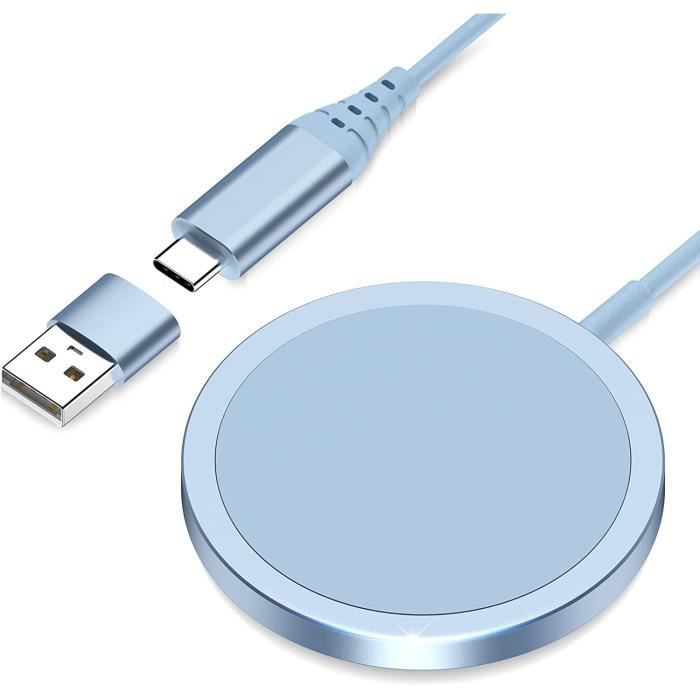 Chargeur Induction 10W Sans Fil Magnétique pour iPhone 14 13 12, Mag ...