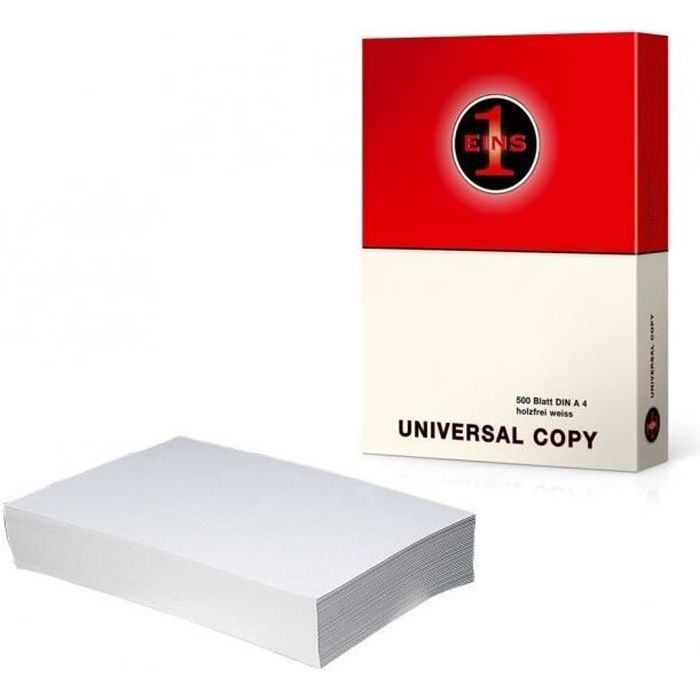 42757 Rame de papier format A4 500 feuilles 80 g - EINS Universal Uopie ...