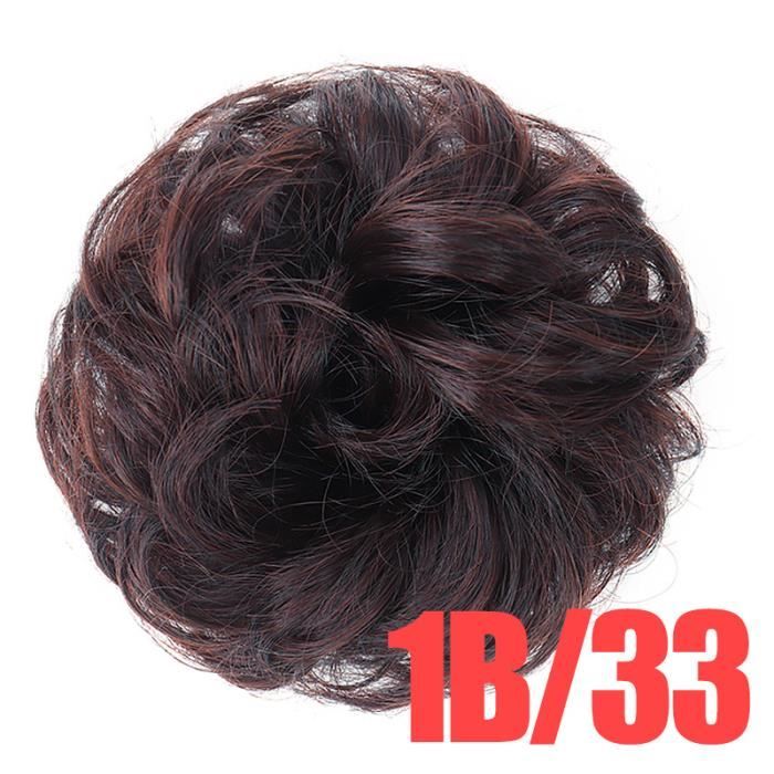 T33-10 morceaux-Afro Bouffée Chignon Cheveux Chignon 11 Pince Colorée En Cheveux Bouclés ...