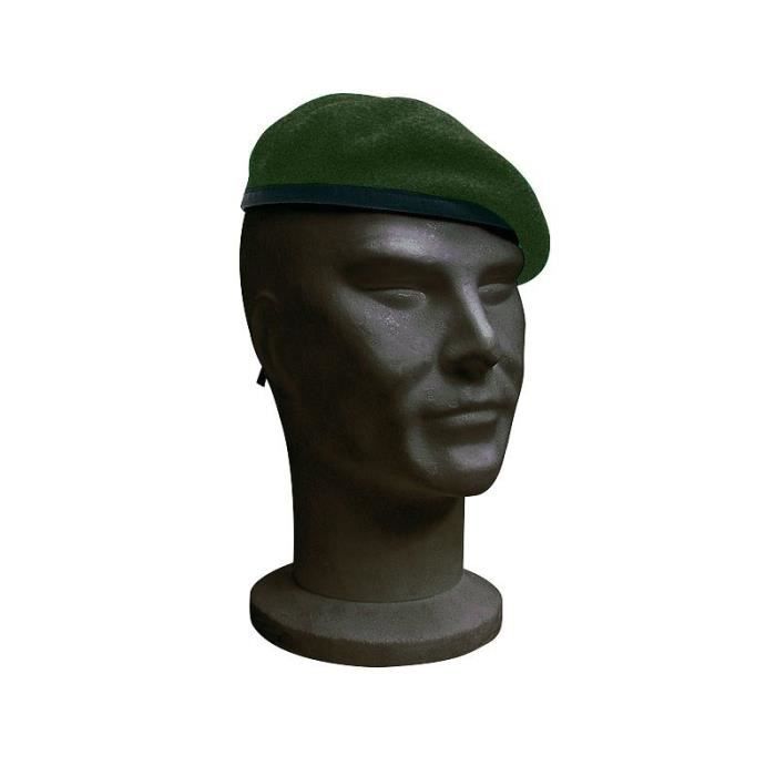 BERET MILITAIRE BORD EN CUIR Vert Légion. 2° REP (59) - Cdiscount Prêt ...