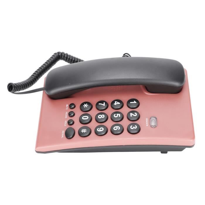 Téléphone Filaire Kxt504 Téléphone Fixe Multifonctionnel Sans Batterie ...