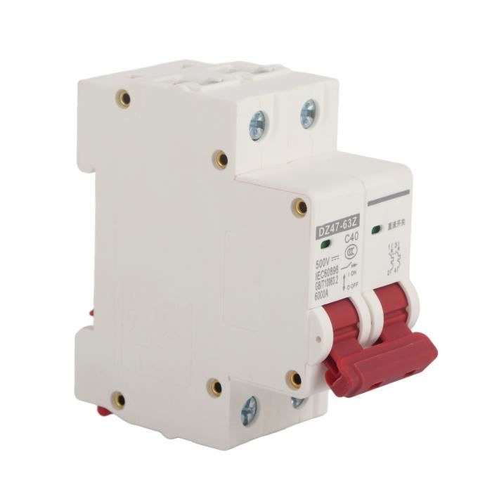 Duokon Disjoncteur CC Disjoncteur MCB, Mini Disjoncteur, Mini Disjoncteur 2P 40A DC 500V ...