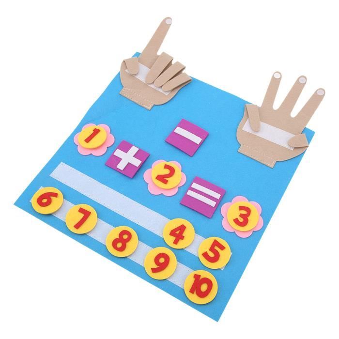 Math Felt Board Finger Numbers Counting Toy Felt Classic - Cdiscount ...