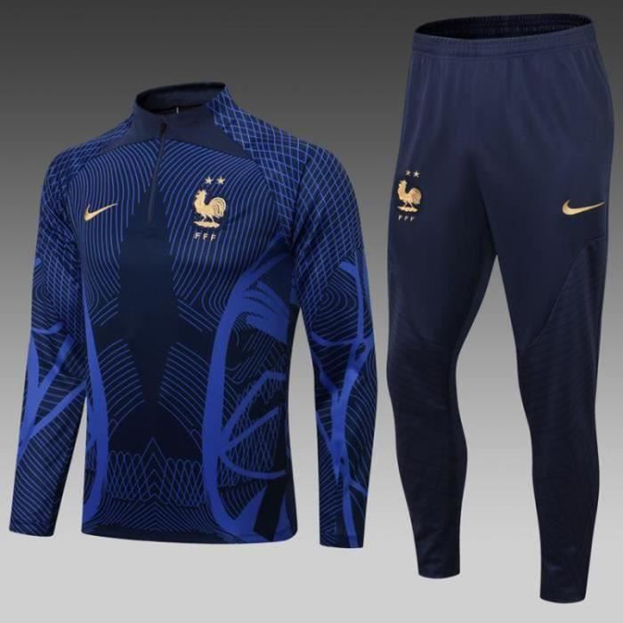 France Survêtement de Foot 2022 2023 Homme Nouveau 2 Etoiles Maillot de ...