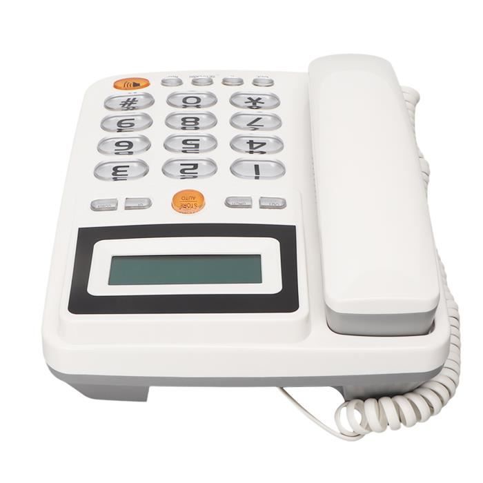 Mxzzand téléphone filaire de bureau Téléphone fixe filaire ...