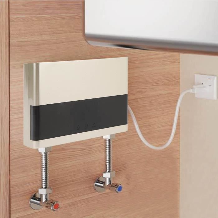 Mxzzand chauffe-eau électrique instantané sans réservoir Chauffe-eau électrique instantané 6000W ...