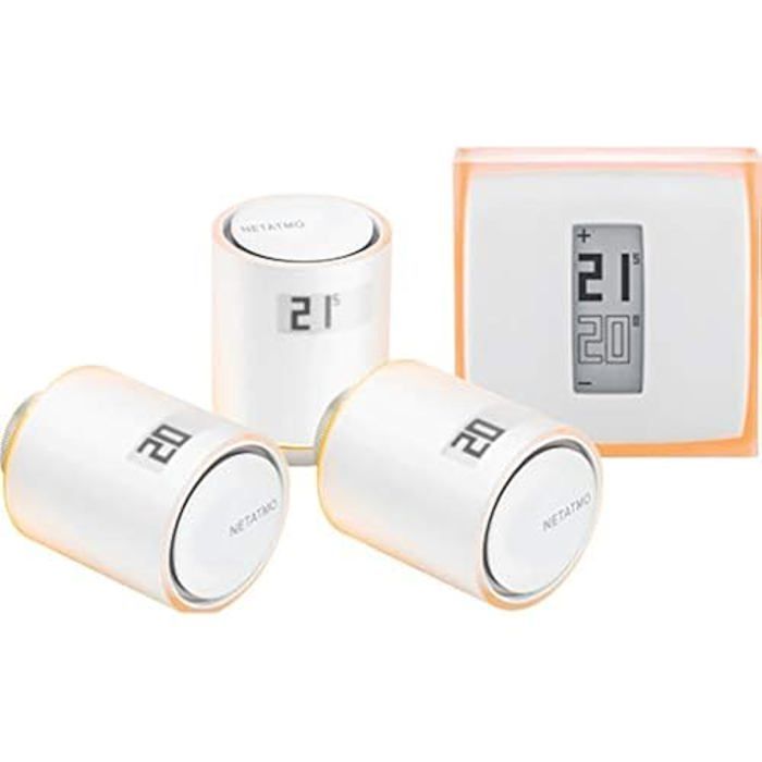 Thermostat Intelligent + Tête Thermostatique Connectée et Intelligente ...