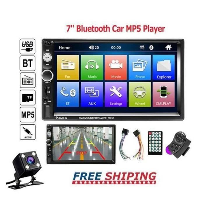 AUTORADIO Podofo 2 Din 7'' Car Stereo Touch Screen Car MP5 Player Car Radio Bluetooth Mirror ...