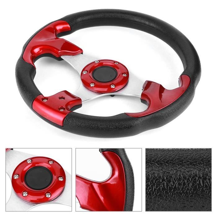 Qiilu Volant Steering Wheel, 320mm/12.5in Racing Car Drifting Sport ...