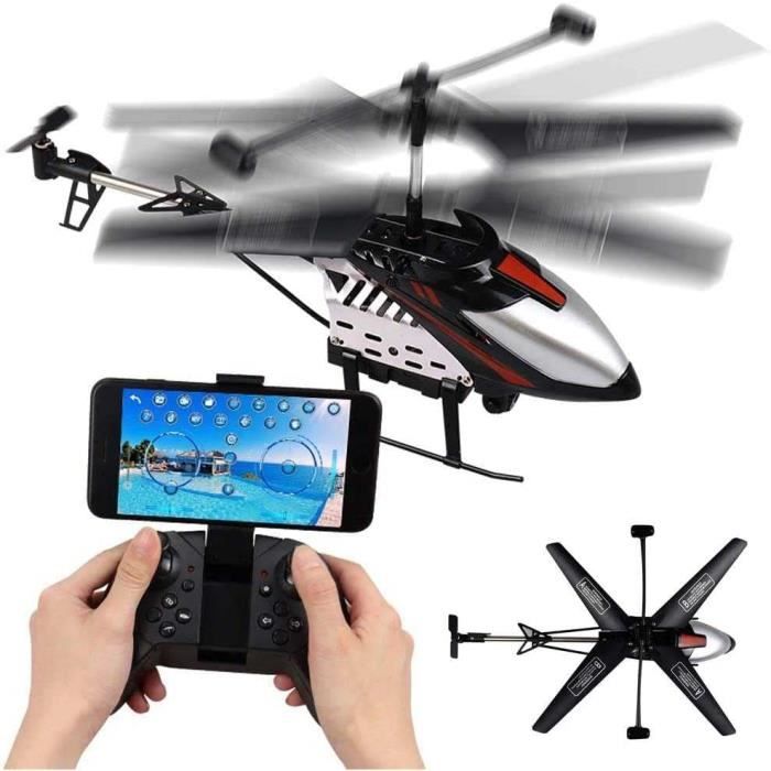 Mini RC Hélicoptère avec Caméra et lère LED, Helicopter Télécommandé en ...