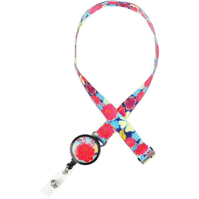 Lanière Détachable Avec Enrouleur De Badge Rétractable, Boucle De ...