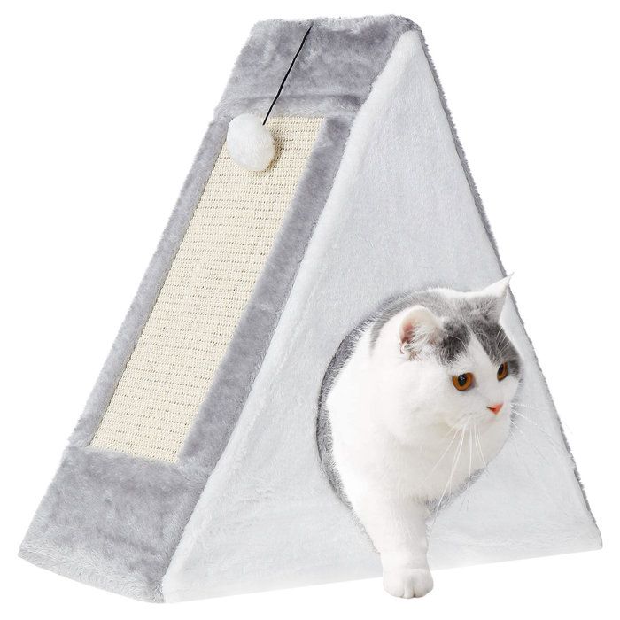 Griffoir pour Chat en Sisal, Panier pour Chat Pliable, Niche pour Chat ...