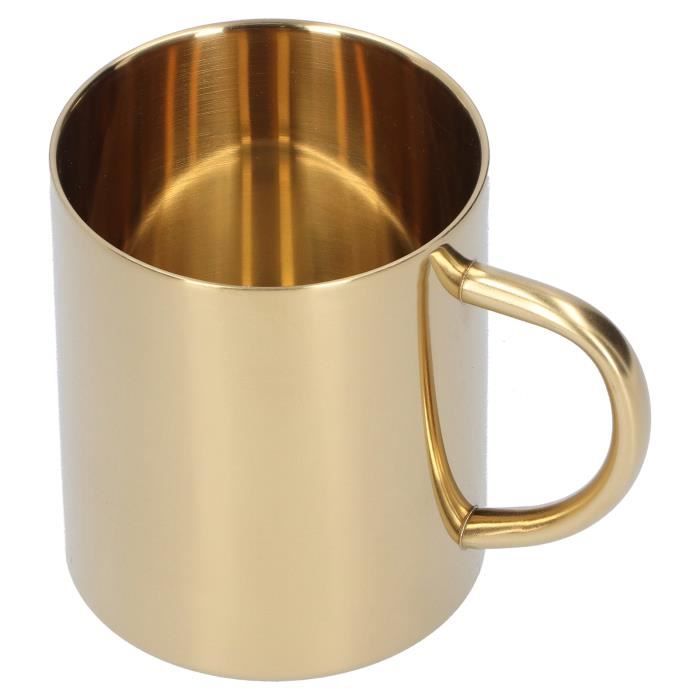 Tasse - YOSOO - Mug en Acier Inoxydable 304 - 400 ml - Doré ...