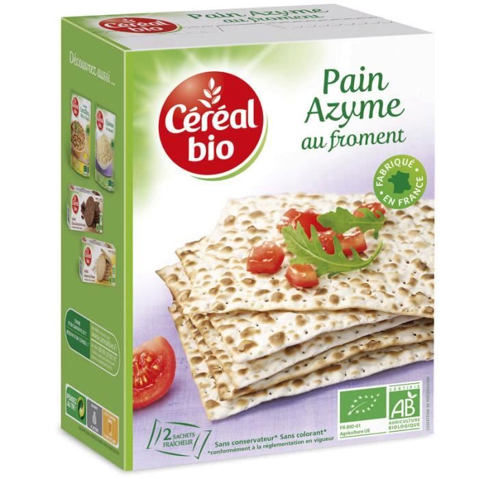 CEREAL BIO Pain azyme au froment BIO 200 g - Cdiscount Au quotidien