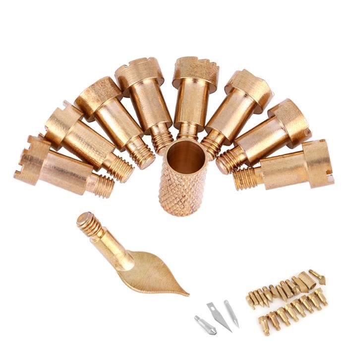 Outil de Fer à Souder - ZERONE - 23pcs - Embouts en Laiton - Idéal pour ...