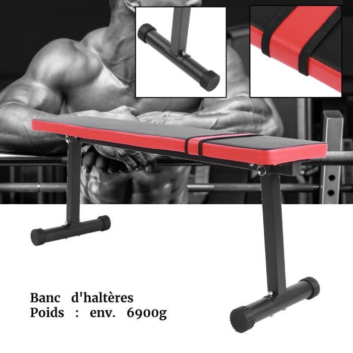 Zhihushop Banc Haltérophilie Plat pour Musculation - Multi Functional ...