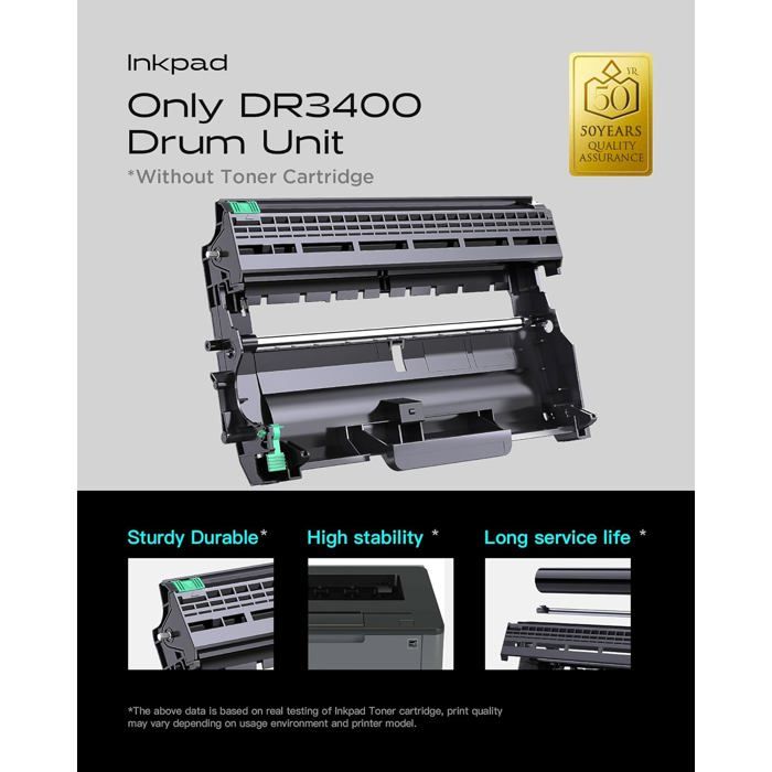 Dr3400 Drum Unit Tambour Compatible Pour Brother Tambour Dr 3400 ...