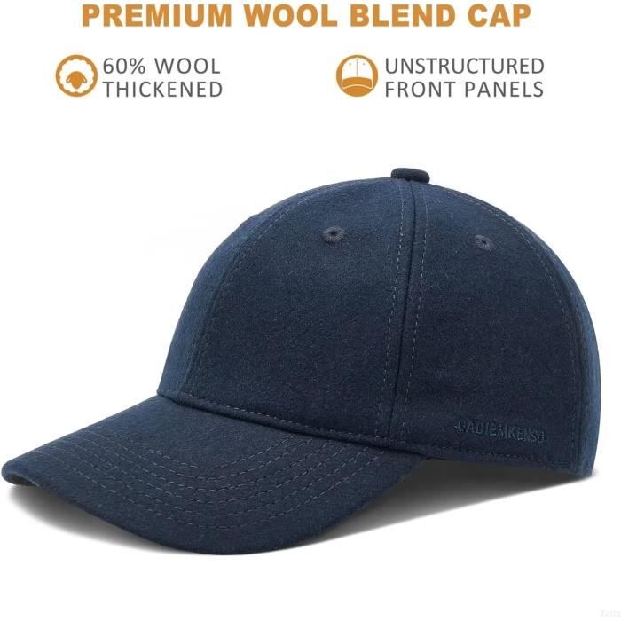 Caps For Baseball Wool Fabric Autumn Winter Unisex[u13333] - Achat ...