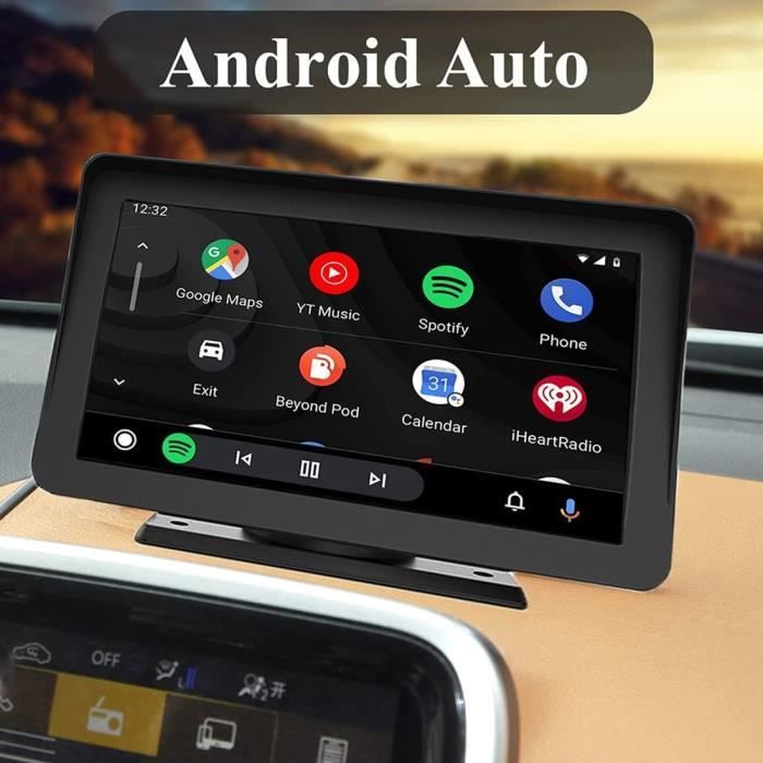 Moniteur sans fil Apple Carplayer Android Auto, récepteur d'autoradio ...
