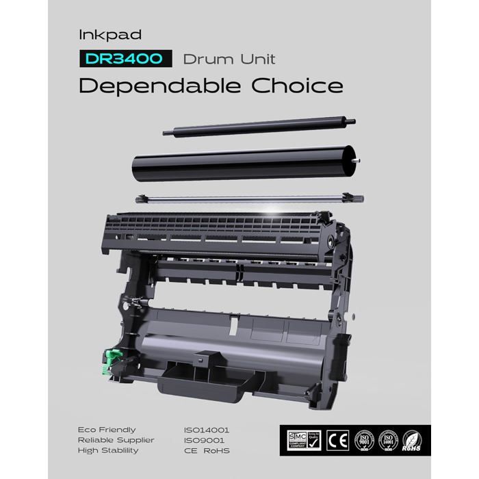 Dr3400 Drum Unit Tambour Compatible Pour Brother Tambour Dr 3400 ...