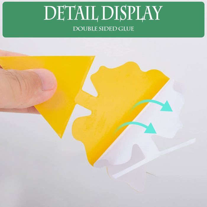 Lot de 60 pièges à mouches - Attrape-mouches - Lot de 60 autocollants ...