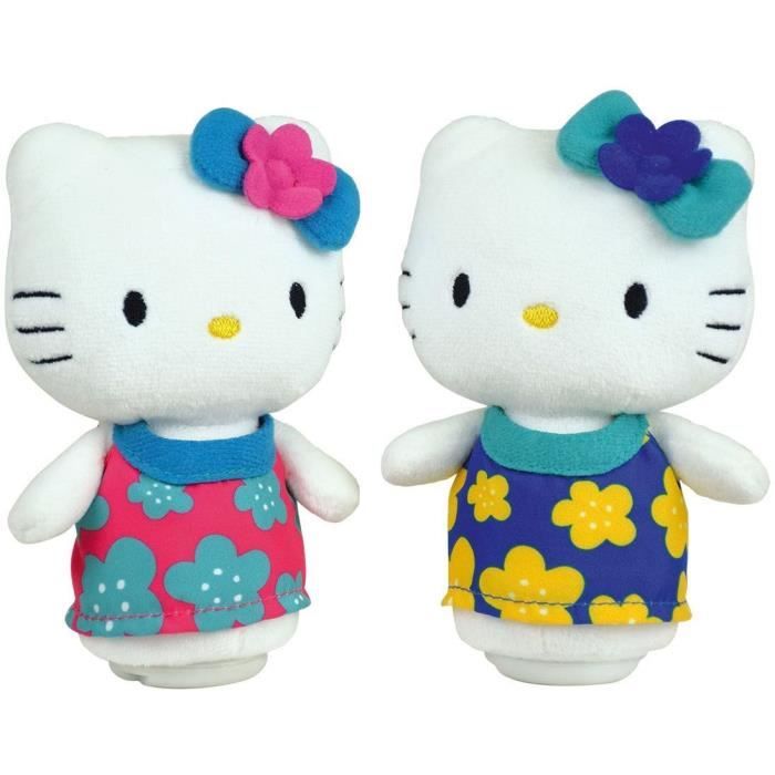 HELLO KITTY Peluche +/- 11 cm avec enceinte bluetooth - Robe rose ou ...