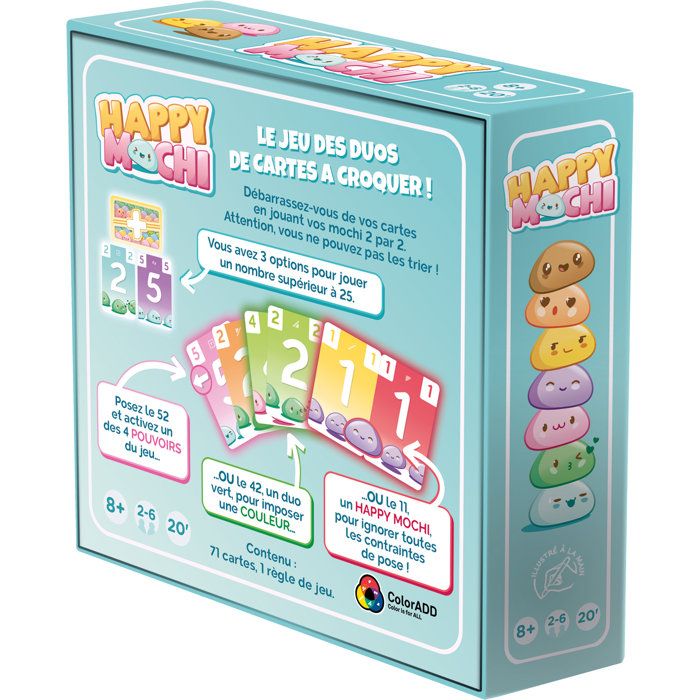 Zygomatic Jeu de cartes - Happy Mochi - Jeu de société familial - 2 à 6 ...